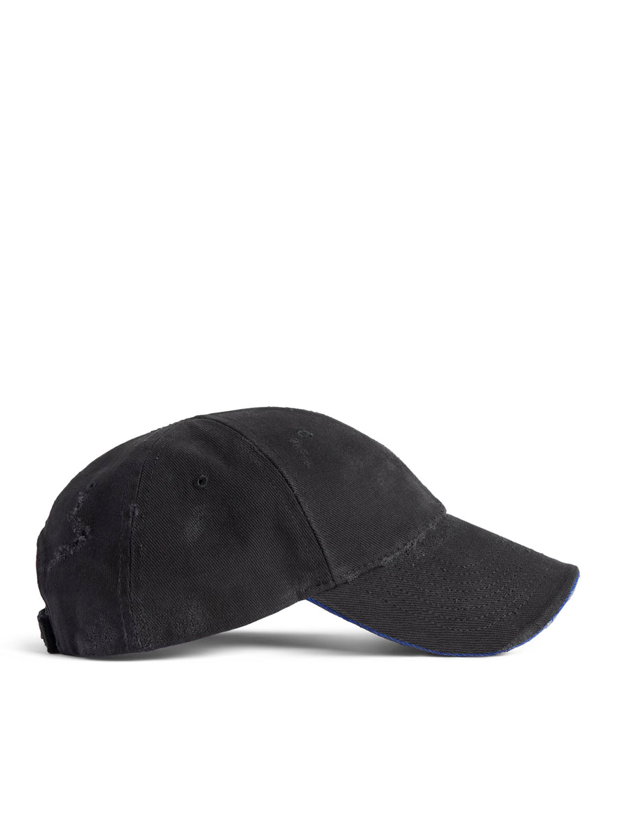 TILTED TYPO CAP IN BLACK – Suit Negozi Uk
